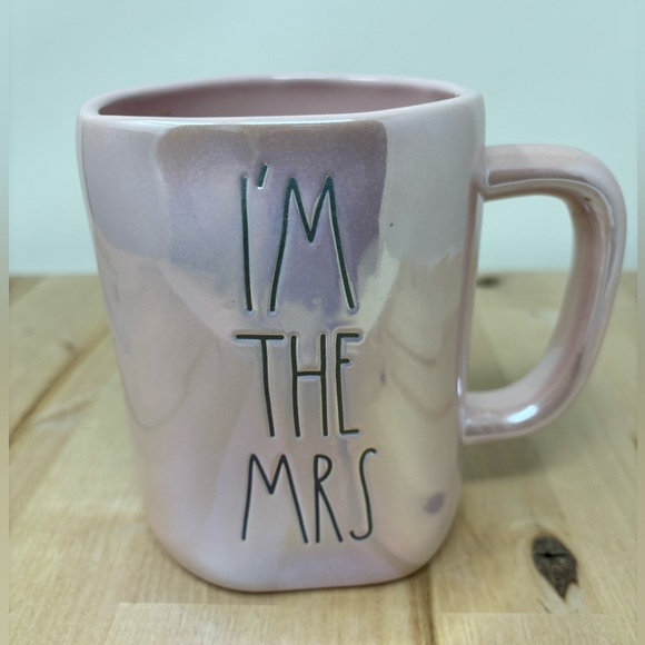 Rae Dunn | Dining | Rae Dunn Im The Mrs Mug Iridescent Pink Ceramic ...